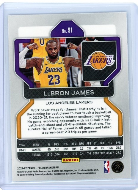 2021-22 Panini Prizm - Team LeBron Variation #91 LeBron James for sale ...
