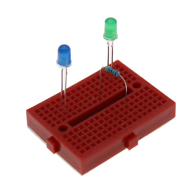 Mini-Steckbrett Experimentierboard Breadboard Steck-Board Rot Grün Gelb ...