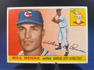 1955 Topps Baseball Card Bill Renna #121 Kansas City Athletics | eBay