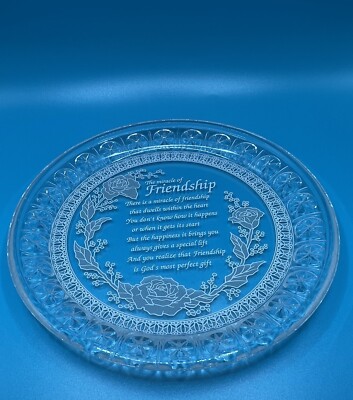 Crystal The Miracle of Friendship Plate | eBay