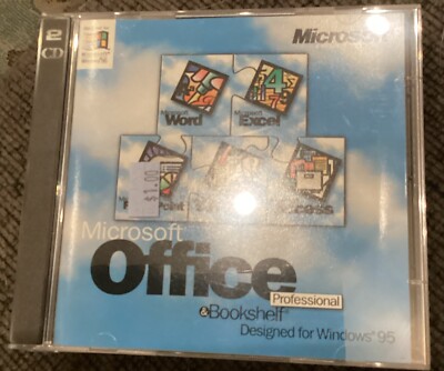 MICROSOFT OFFICE PROFESSIONAL AND BOOKSHELF CD ROM DISCS with Key | eBay