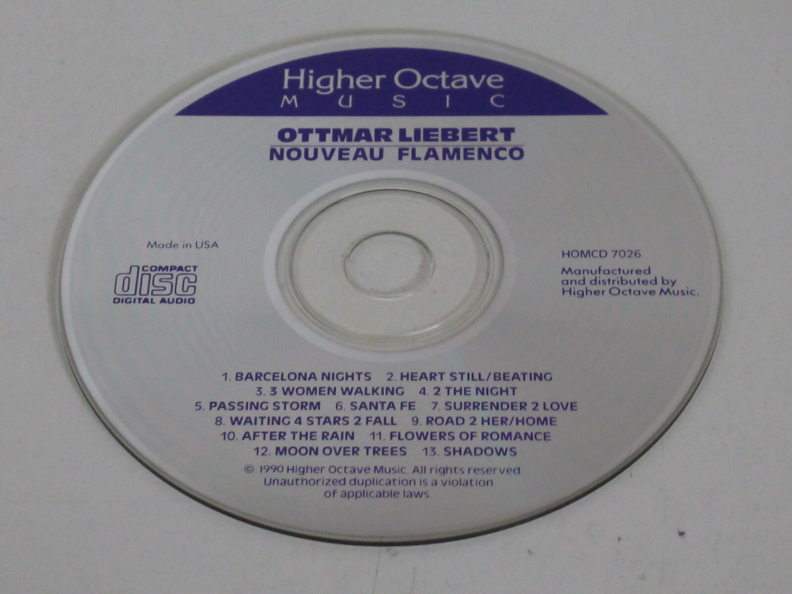 Ottmar Liebert ‎– Nouveau Flamenco / Higher Octave Music - HOMCD 7026 ...