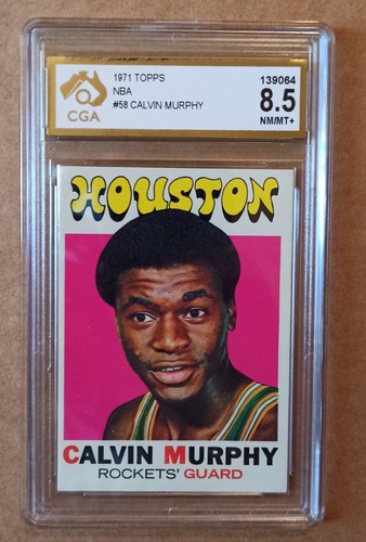 Calvin Murphy Topps 1971/72 - NBA Card #58 - CGA 8.5 NM/MINT+ not PSA ...