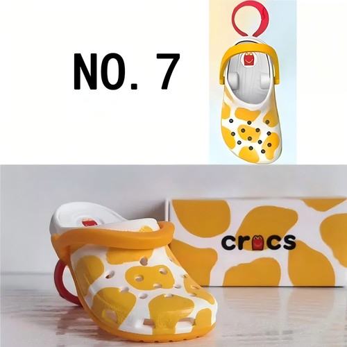 2024 Mcdonalds Mini Crocs Keychain Happy Meal Toys Completed Set All 10