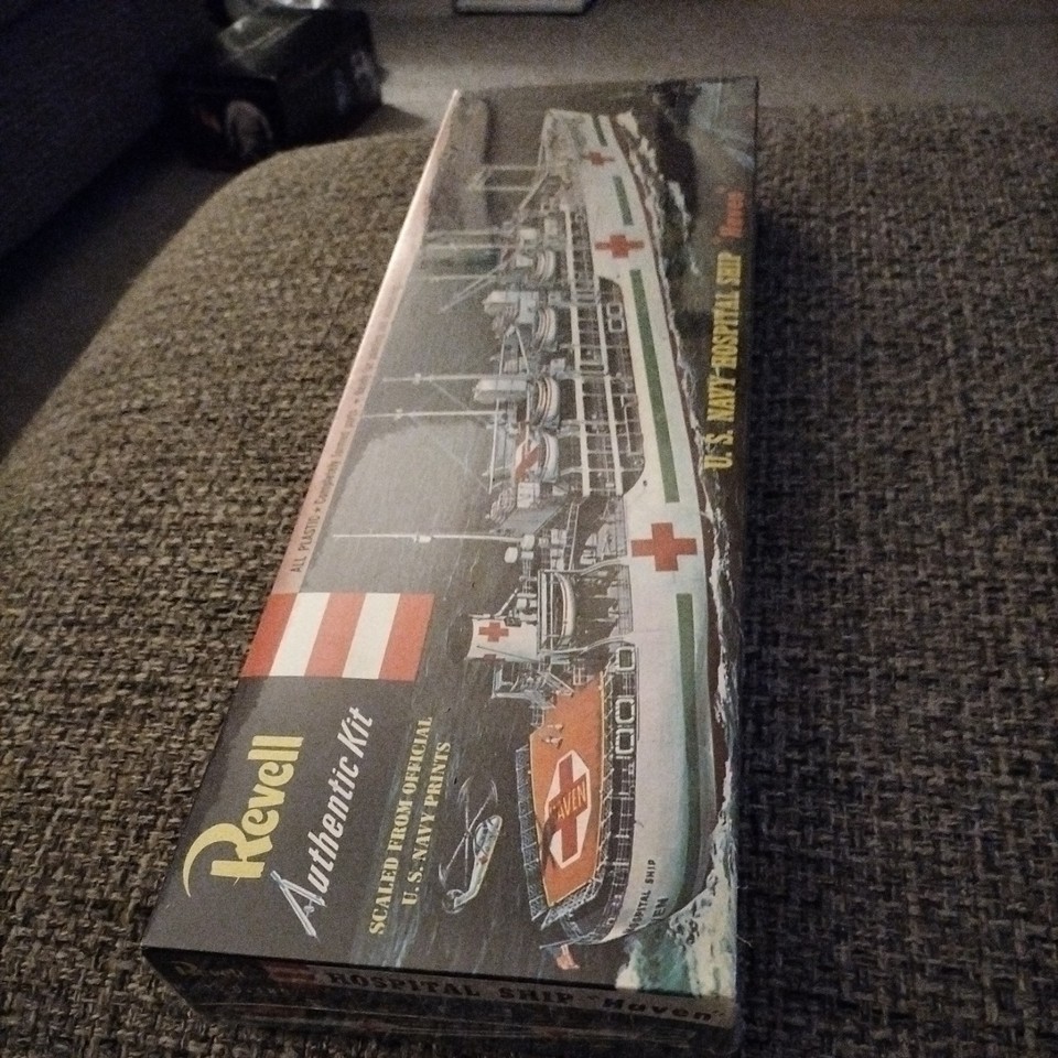 Revell US Navy Hospital Ship Haven Model Kit Still Sealed In Its Box 1: ...