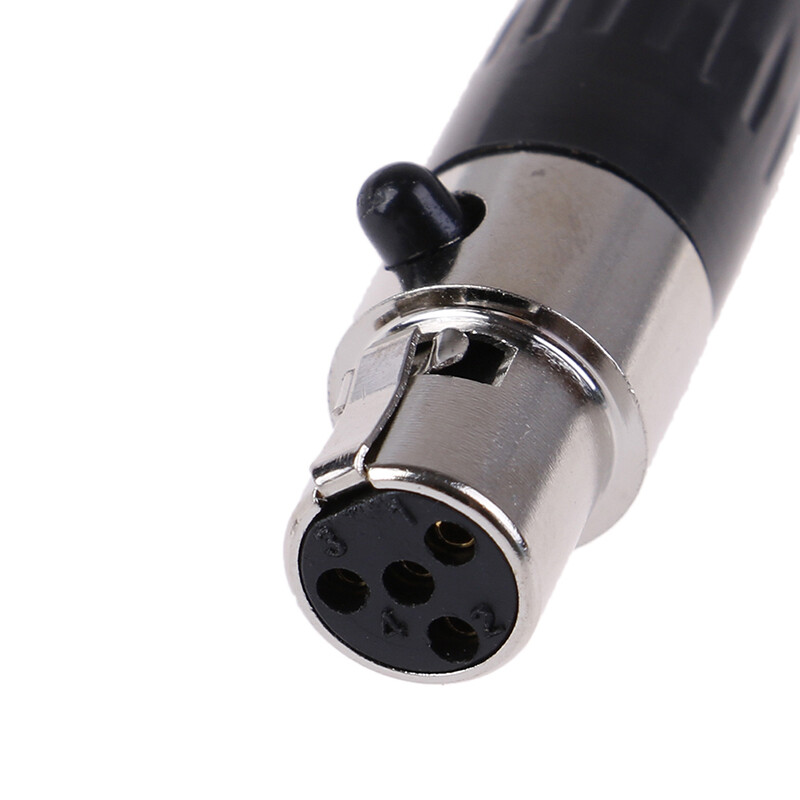 1Pc Mini XLR 3 4 Pin Female Plug Small XLR Audio Microphone Connector ...
