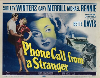 Phone Call from a Stranger, 1952, Original Title Card 11x14 | eBay