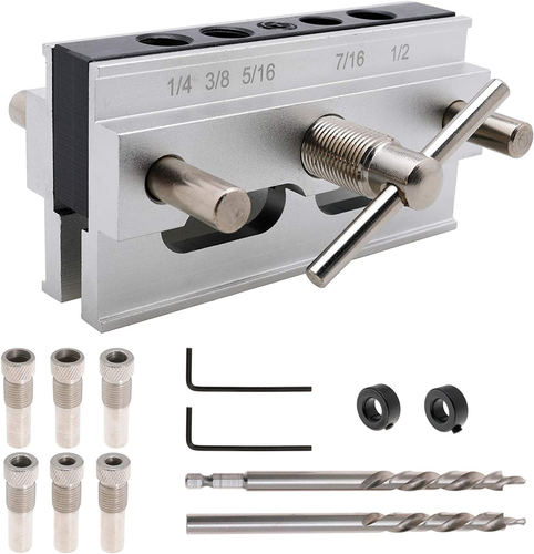 , Self Centering Doweling Jig Dowel Kit Woodworking Joints Tool with ...