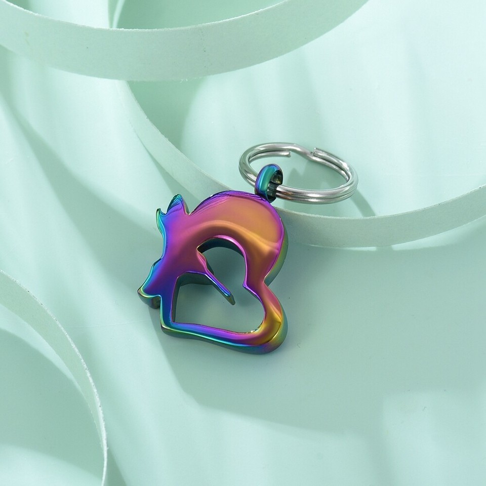 Hummingbird Cremation Keychain Ashes Holder Urn Locket Stainless Steel ...