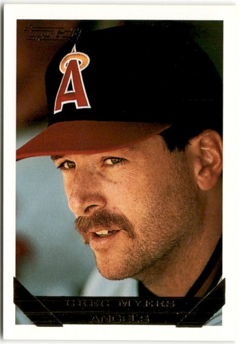1993 Topps #637 Greg Myers Gold California Angels | eBay