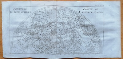 Astronomy Celestial Map Celeste Austral - Original Engraved Map - 18th ...
