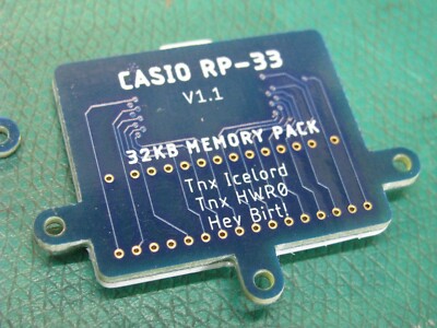 Casio RP-33 module redux, new 32K SRAM module | eBay