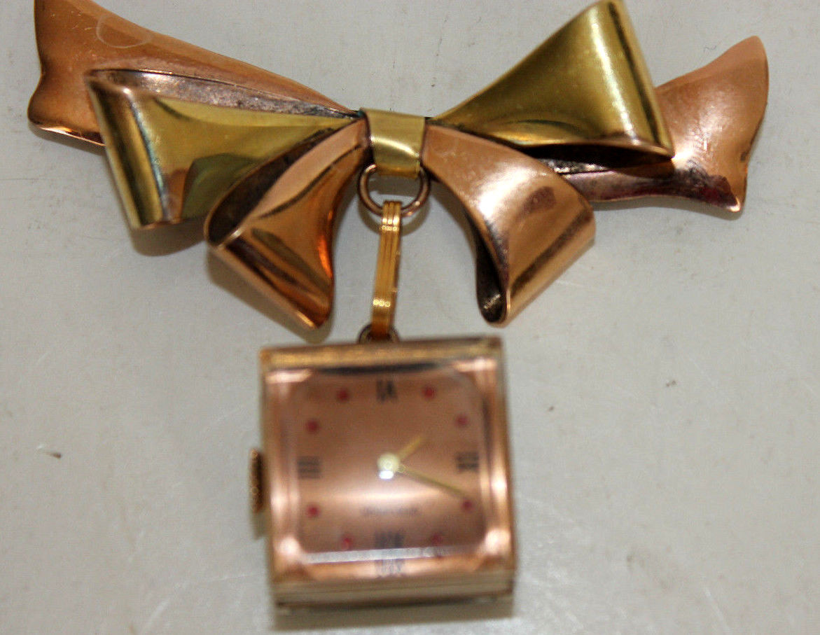 1930s Otto Grun 12k Gold-filled Copper Lucite Watch B… - Gem