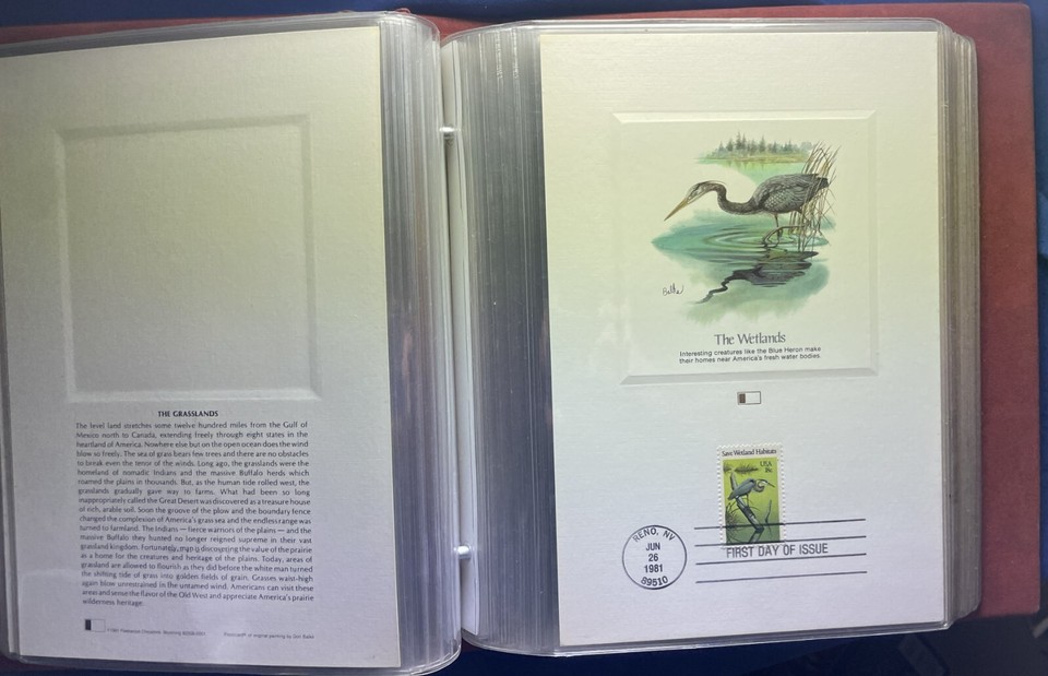 Proofcard Society of the United States philatelic stamp collection red ...