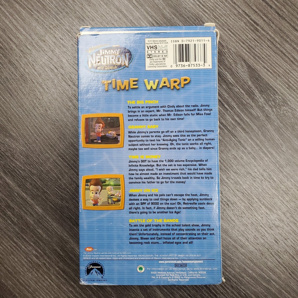 Jimmy Neutron Wanneer Broek Aanval Vhs