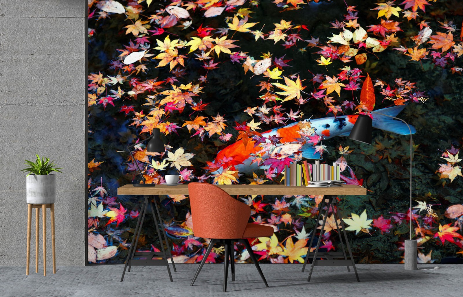 3D Maple Leaf ZHUA11930 Wallpaper Wall Murals Removable Self-adhesive ...