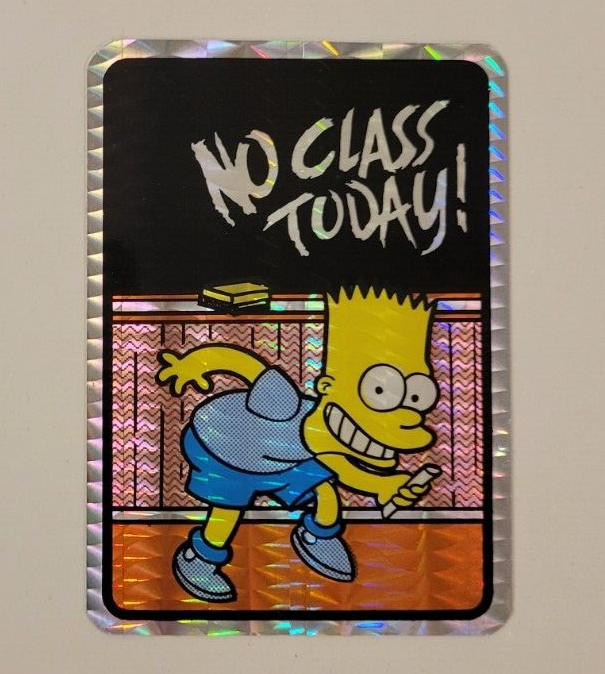 BART No Class Today SIMPSONS 1990's PRISMATIC Prism VENDING MACHINE ...