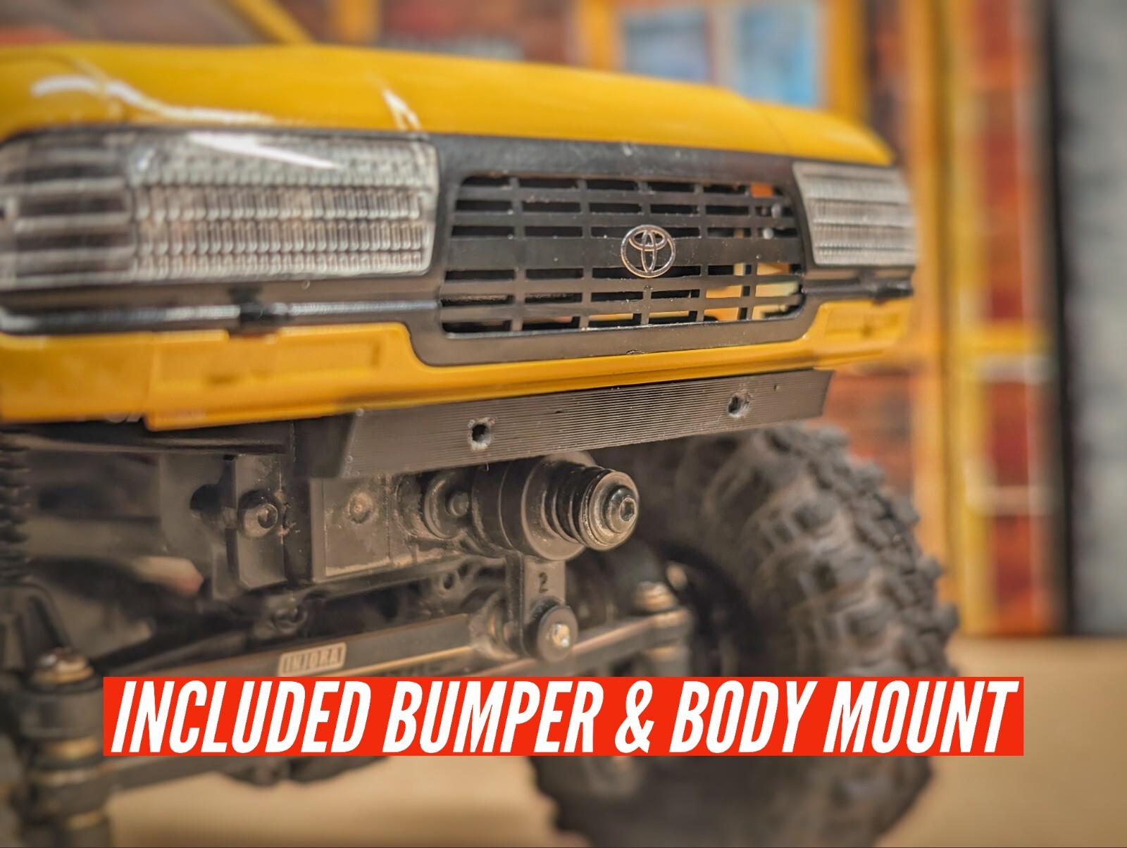 FCX18 LC80 Ultra High Clearance Front Bumper Kit 3 Styles Full Kit 1/18 ...