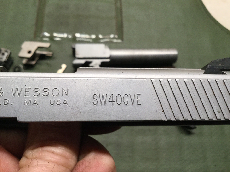 Smith & Wesson S&W SW40GVE 40 cal parts lot - rebuild / repair parts | eBay