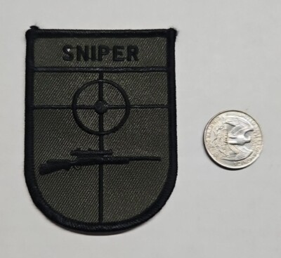 Sniper Military Police Patch Tactical Marksman Embroidered Iron On ...