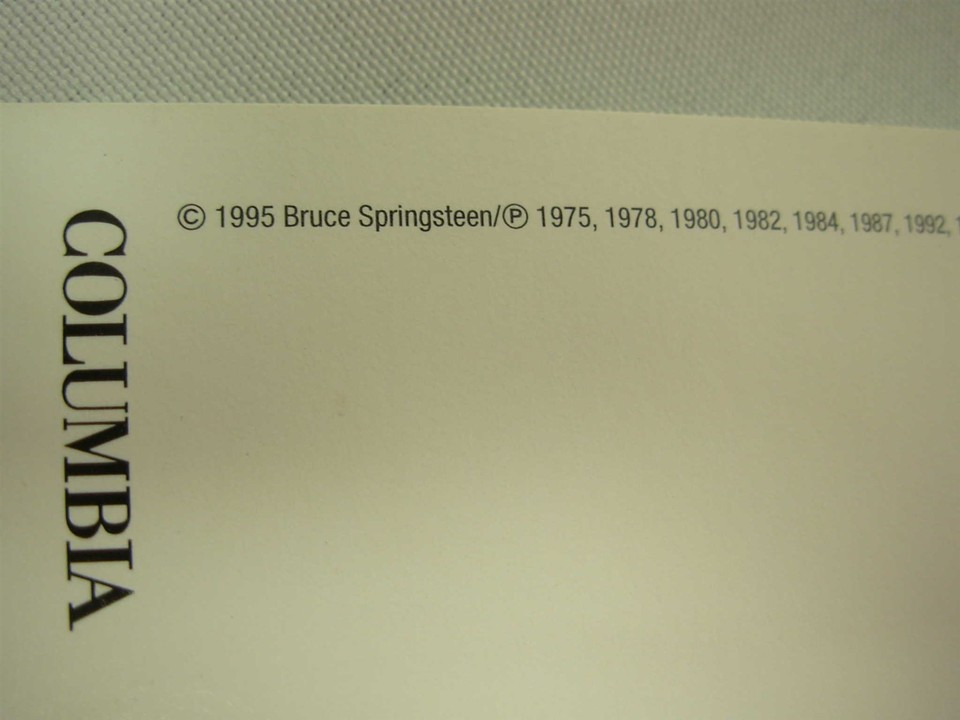 1995 BRUCE SPRINGSTEEN ALBUM COVER ART ~ "GREATEST HITS" ~ ORIGINAL ...