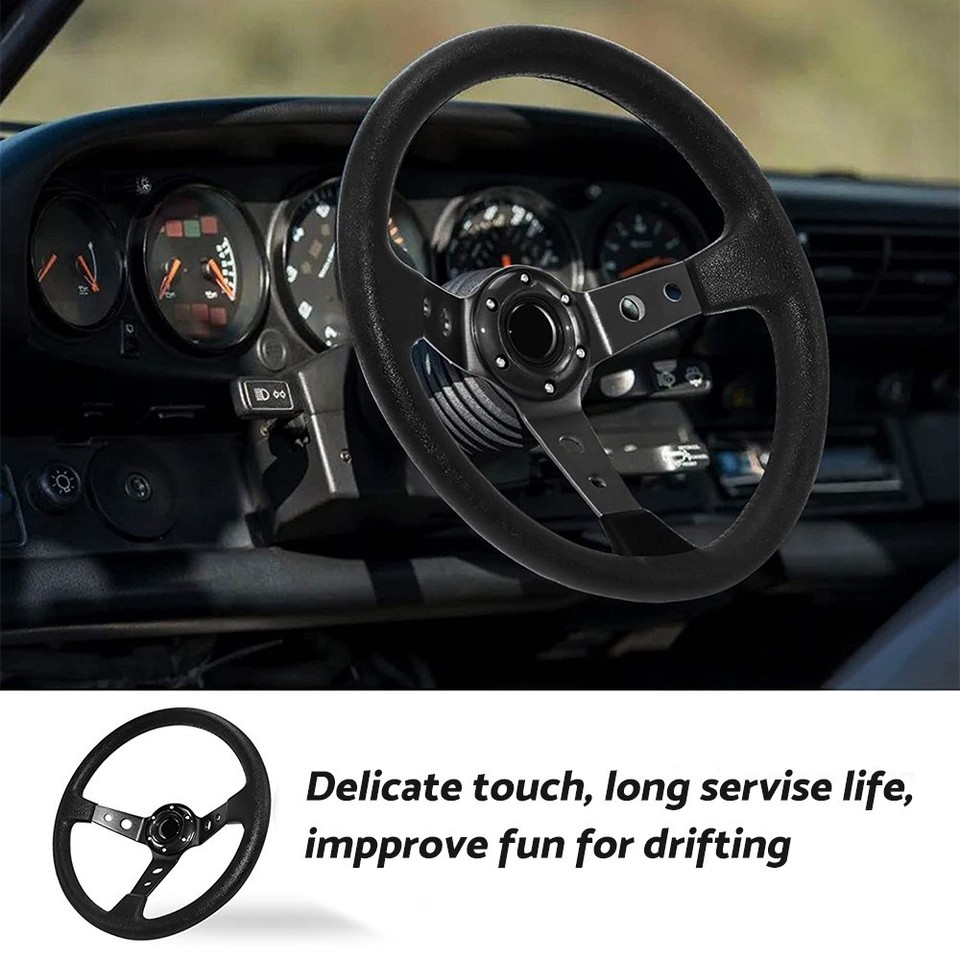 Aluminum Deep Dish Racing Steering Wheel for Sport & Drifting Use ...