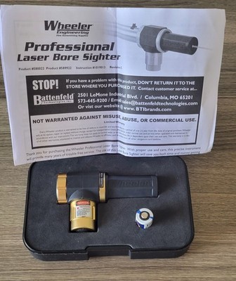 Wheeler Professional Laser Bore Sighter, Green Laser, Multiple Caliber ...