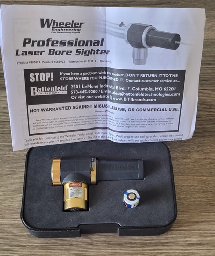 Wheeler Professional Laser Bore Sighter, Green Laser, Multiple Caliber ...