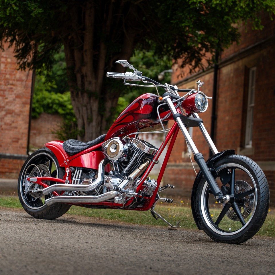 🏍️ CUSTOM HARLEY-STYLE CHOPPER – 2016 SOFTAIL / S&S / ULTIMA / BASSANI ...