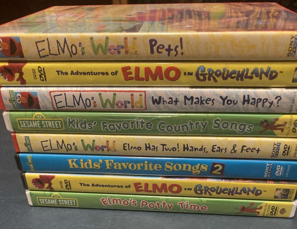 Lot Of 8 Elmo's World Sesame Street Dvds | eBay