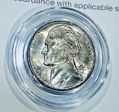 1944-P Jefferson SILVER 5c ~ Uncir. 5-6 Full Steps ~ Beautiful ~ Tone ...