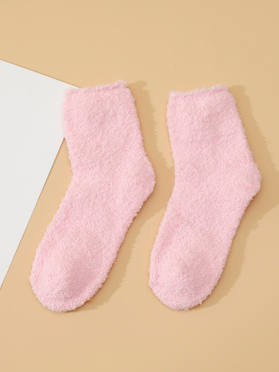 Pink Fuzzy Socks