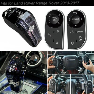 Gear Shift Knob cover Steering Wheel Switch Fits for Range Rover 2013 ...