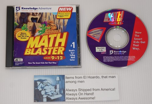 Knowledge Adventure Math Blaster Ages 9-12 With Manual in Jewel Case ...