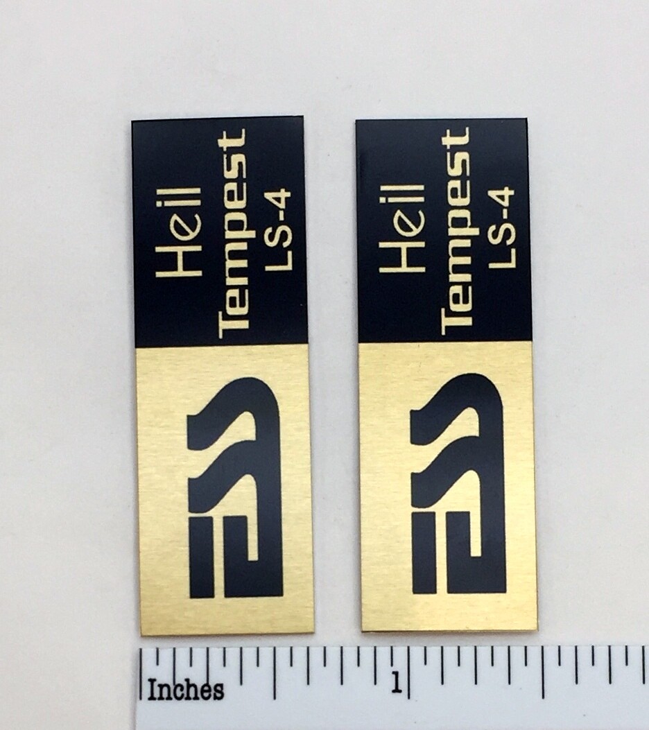 ESS Heil Tempest LS-4 Speaker Badge Logo Emblems Pair Free Shipping | eBay