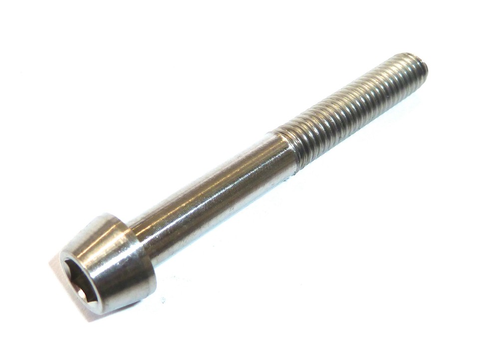 M10X1.25X80mm TITANIUM TAPERED CONE SOCKET CAP HEAD BOLT SCREW GR5 Ti ...