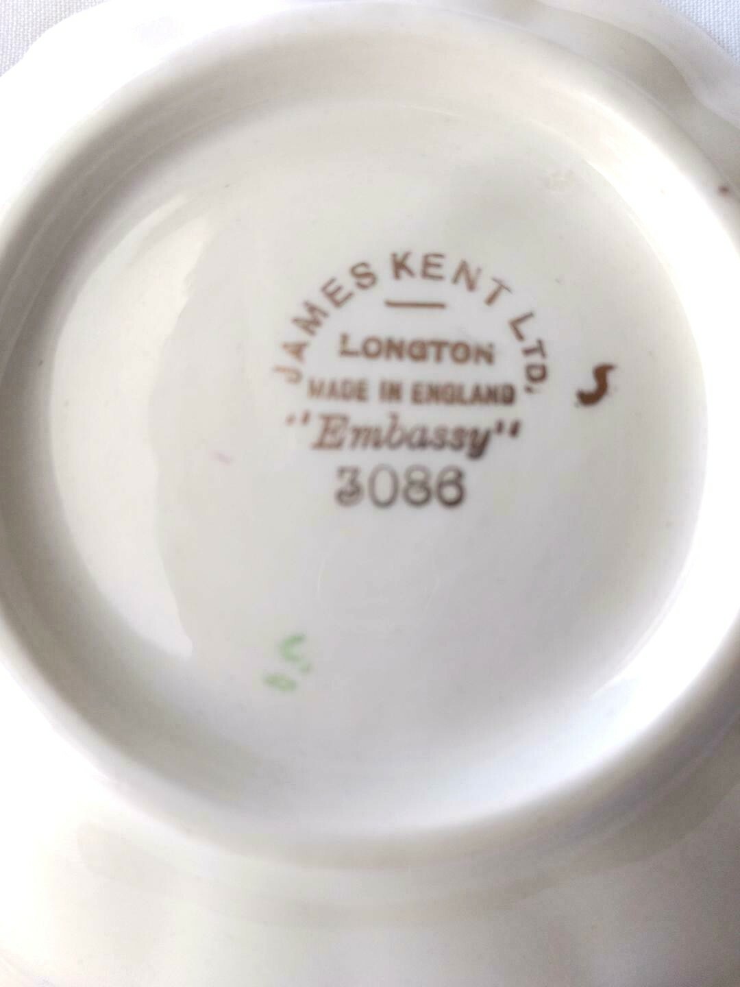 James Kent LTD Longton Floral England "Embassy" #3086 Bowl/Saucer | eBay UK