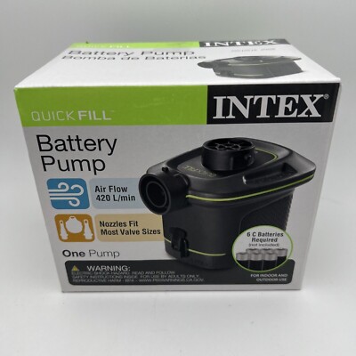 Intex Quick Fill Battery 6c Air Pump Indoor Outdoor Model AP638 | eBay
