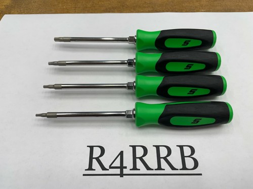 Snap-on Tools USA NEW 4pc GREEN Mini Soft Grip TORX Screwdriver Set SGTX40BG | eBay