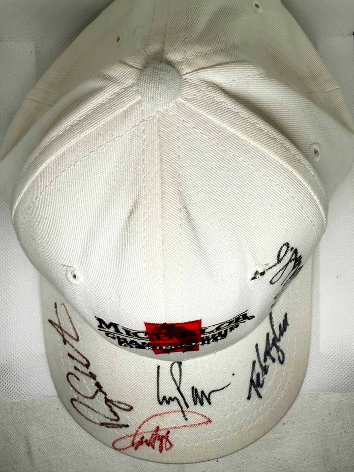 Corey Pavin, Frank Nobilo, Ted Tryba Autograph Hat - 1996 Michelob ...