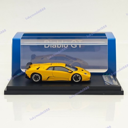 1:64 SH Yellow Diablo GT 1998 Racing Sports Model Diecast Display Car ...