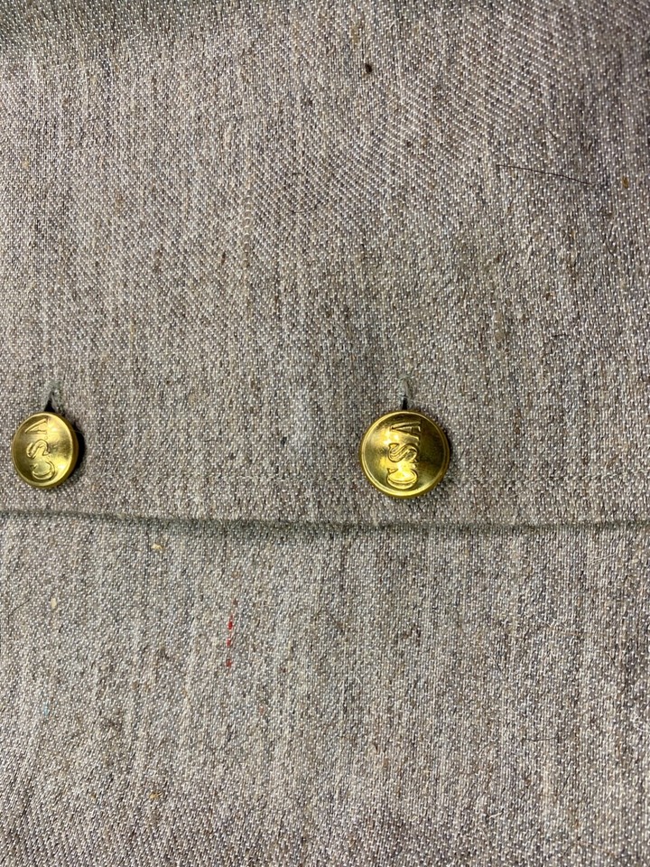 CIVIL WAR CS CSA CONFEDERATE INFANTRY JEAN WOOL SHELL JACKET-XLARGE 46R ...