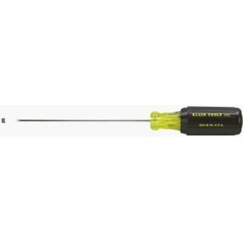 NEW KLEIN TOOLS 601-6 6" SLOTTED TIP 3/16" X 6" ROUND SHANK SCREWDRIVER ...