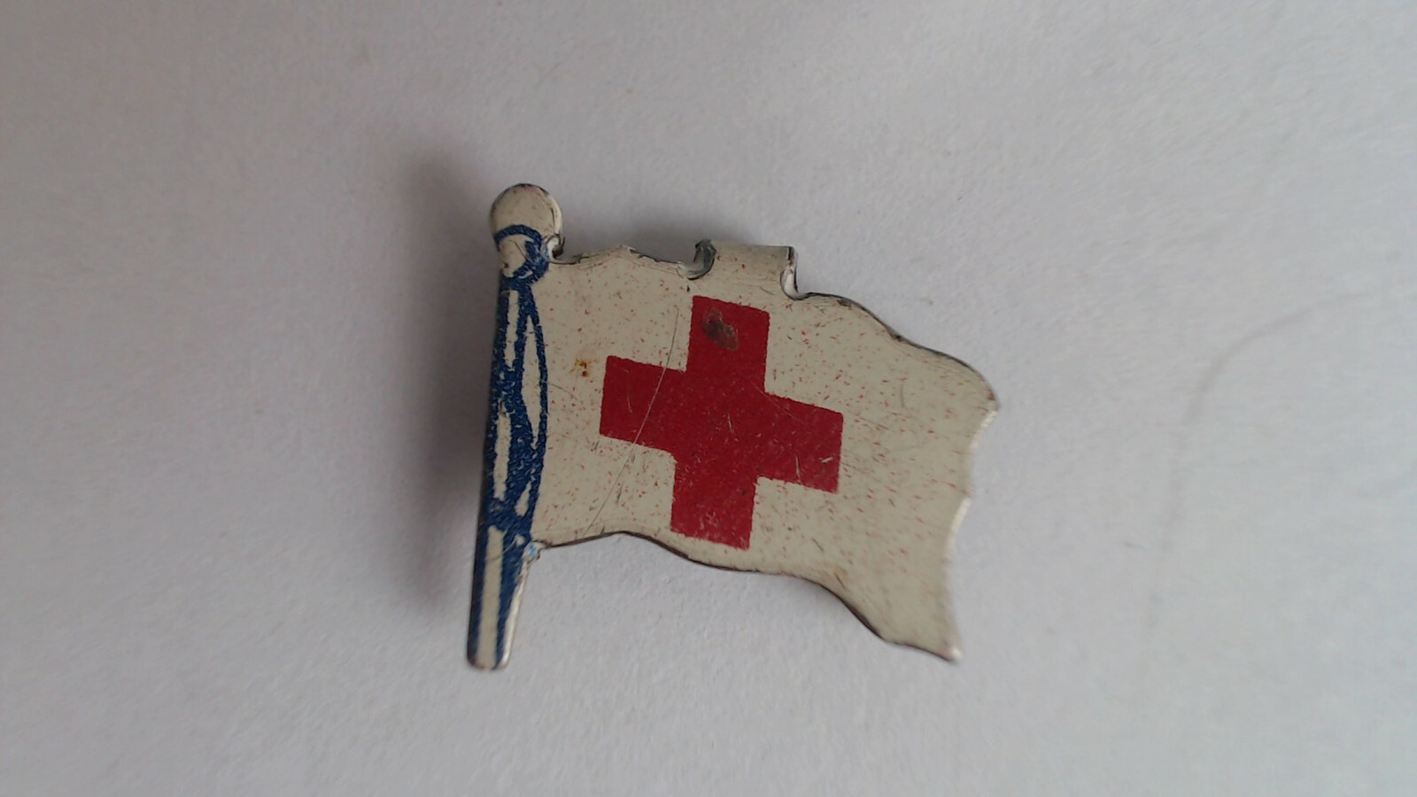 Vintage American Red Cross Flag Fold Over Tab Lapel Pin | eBay