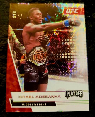 2021 UFC PANINI Israel Adesanya 8/8🟡GOLD ASIA CHRONICLES TMALL PLAYOFF ...