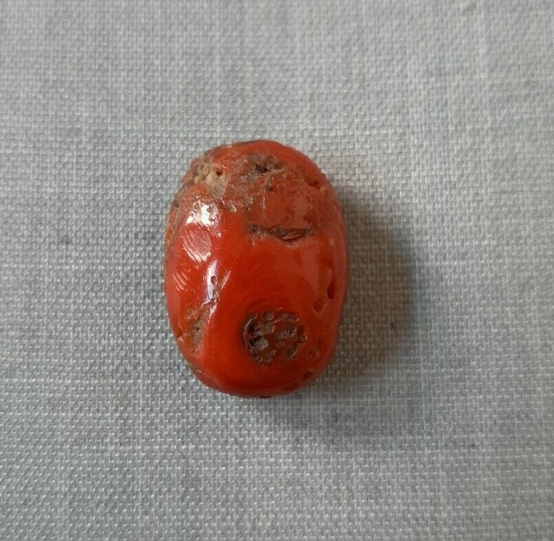 Italian Red Oval Mediterranean Loose gemstone Handmade Natural coral ...