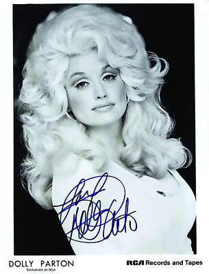 DOLLY PARTON SIGNED PHOTO AUTOGRAPH ORIGINAL SIGNATURE RCA RECORDS 8X10 ...