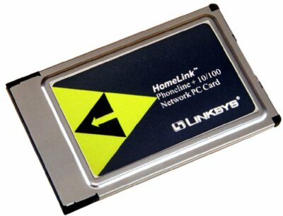 Linksys PCMCIA Phoneline + 10/100 Fast Ethernet LAN PC Card PCM100H1 ...