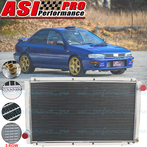 3 ROW Aluminum Radiator For Subaru Impreza WRX GC8 STI 2.0L 1992-1999 ...