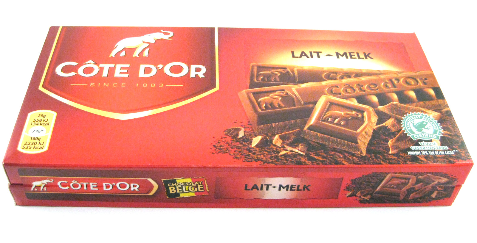 Côte d'Or Lait/Melk 800g (4x200g) BELGISCHE VOLLMILCH SCHOKOLADE Riegel ...
